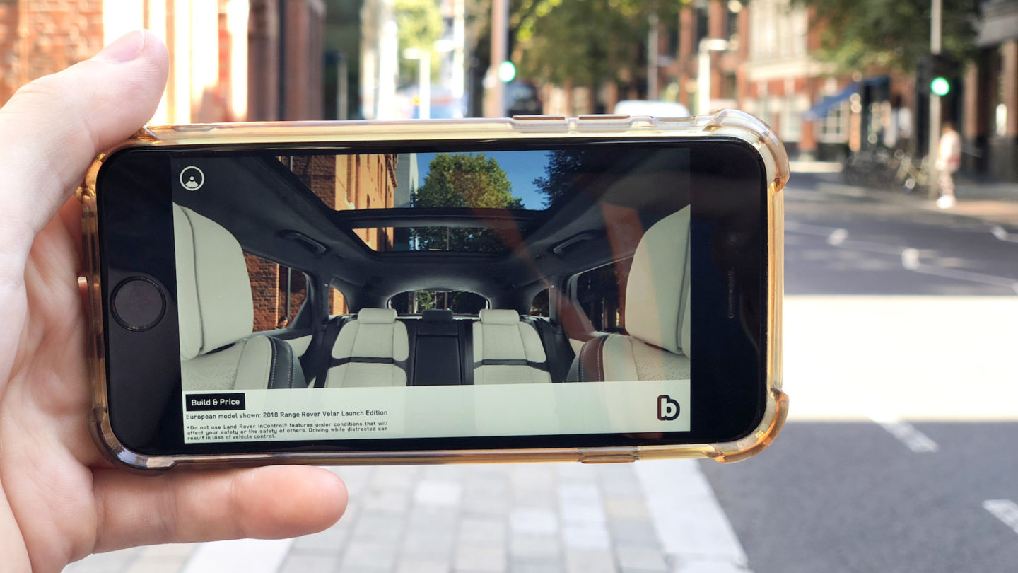Jaguar Landrover Web AR | Augmented Reality Examples
